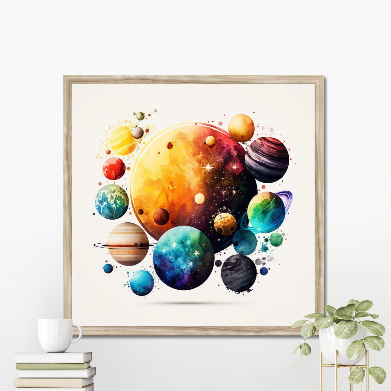 Planets of Solar System Art Print - Etsy