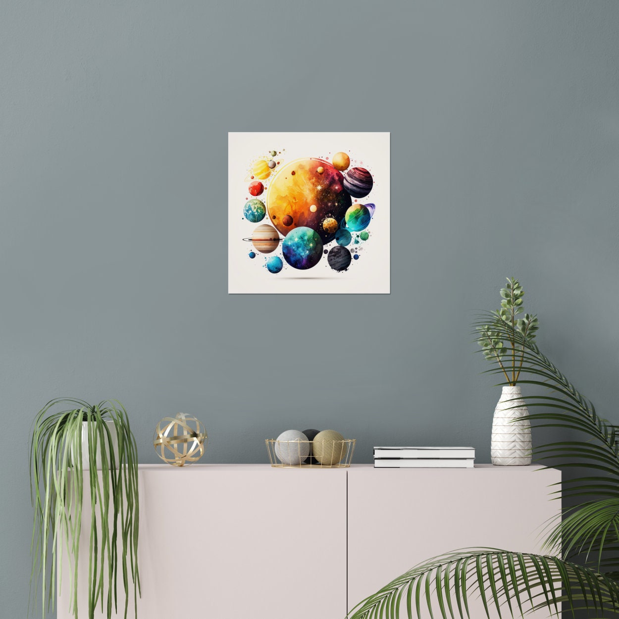Planets of Solar System Art Print - Etsy