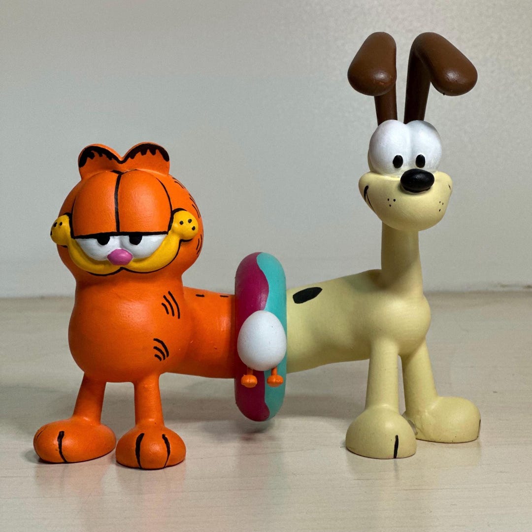 Garfield and Odie Catdog Fanart - Etsy