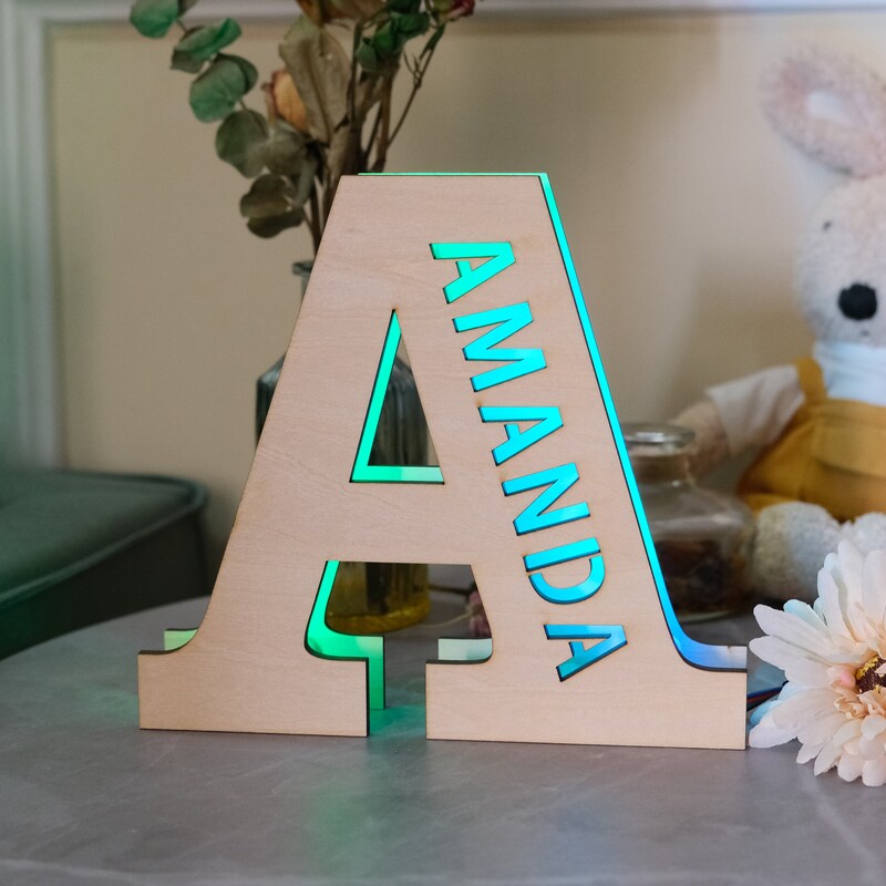 Alphabet Led Light - Etsy