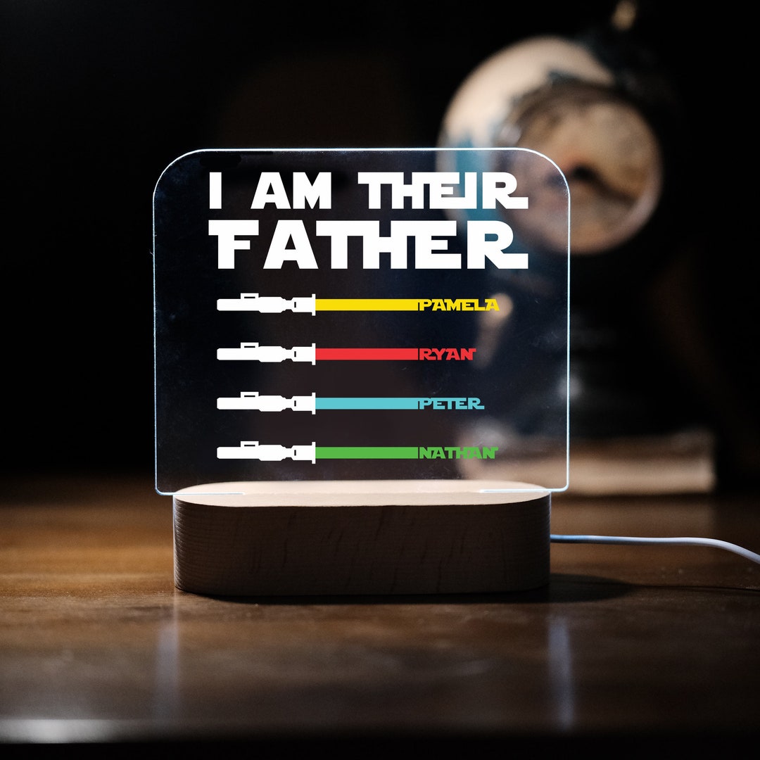 Personalized Father’s Day Gift, I Am Their Father Night Light , Custom ...