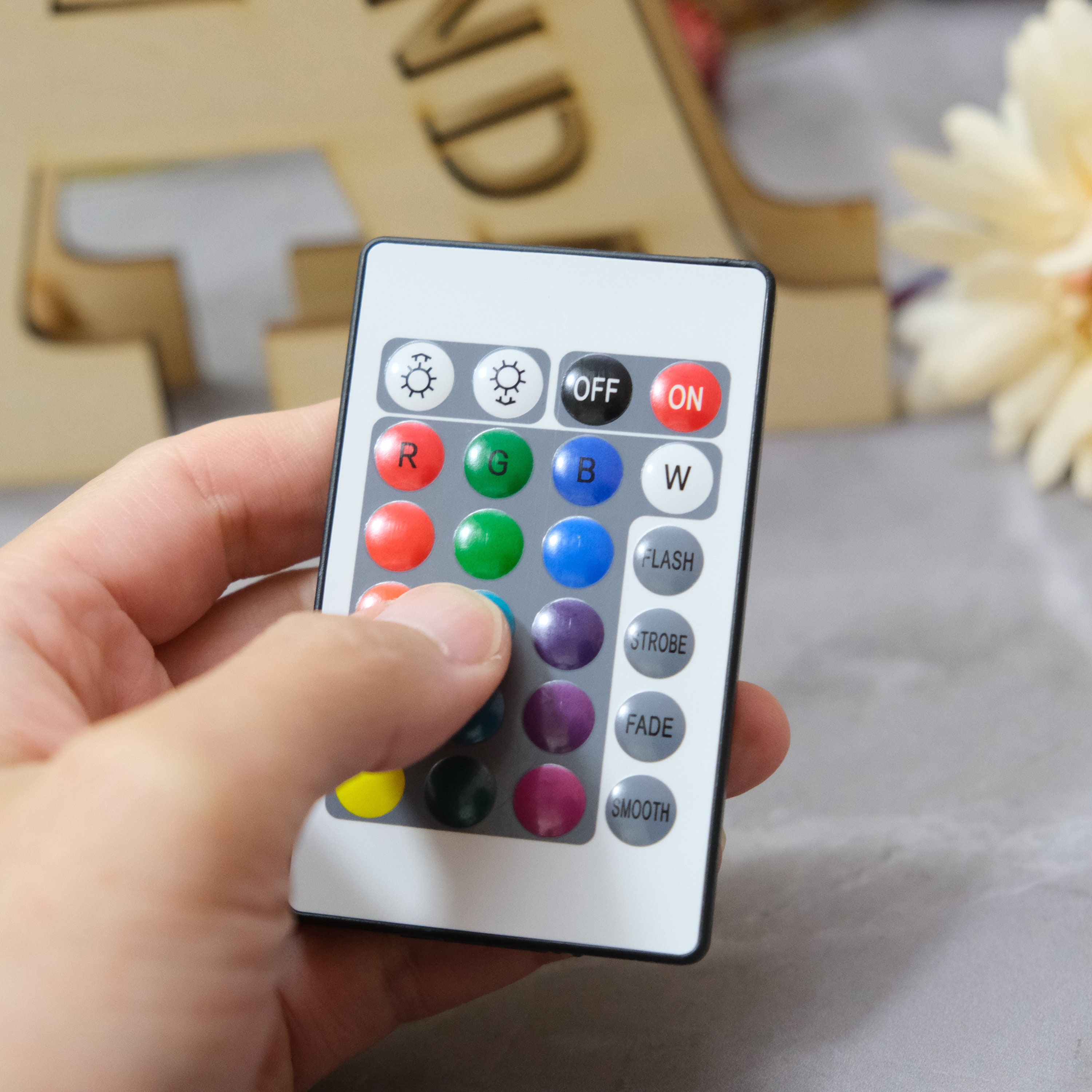 Custom Wooden Alphabet Night Light ,initial LED Night Light ...