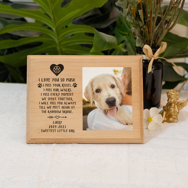 Pet Memorial Photo Frame - Etsy