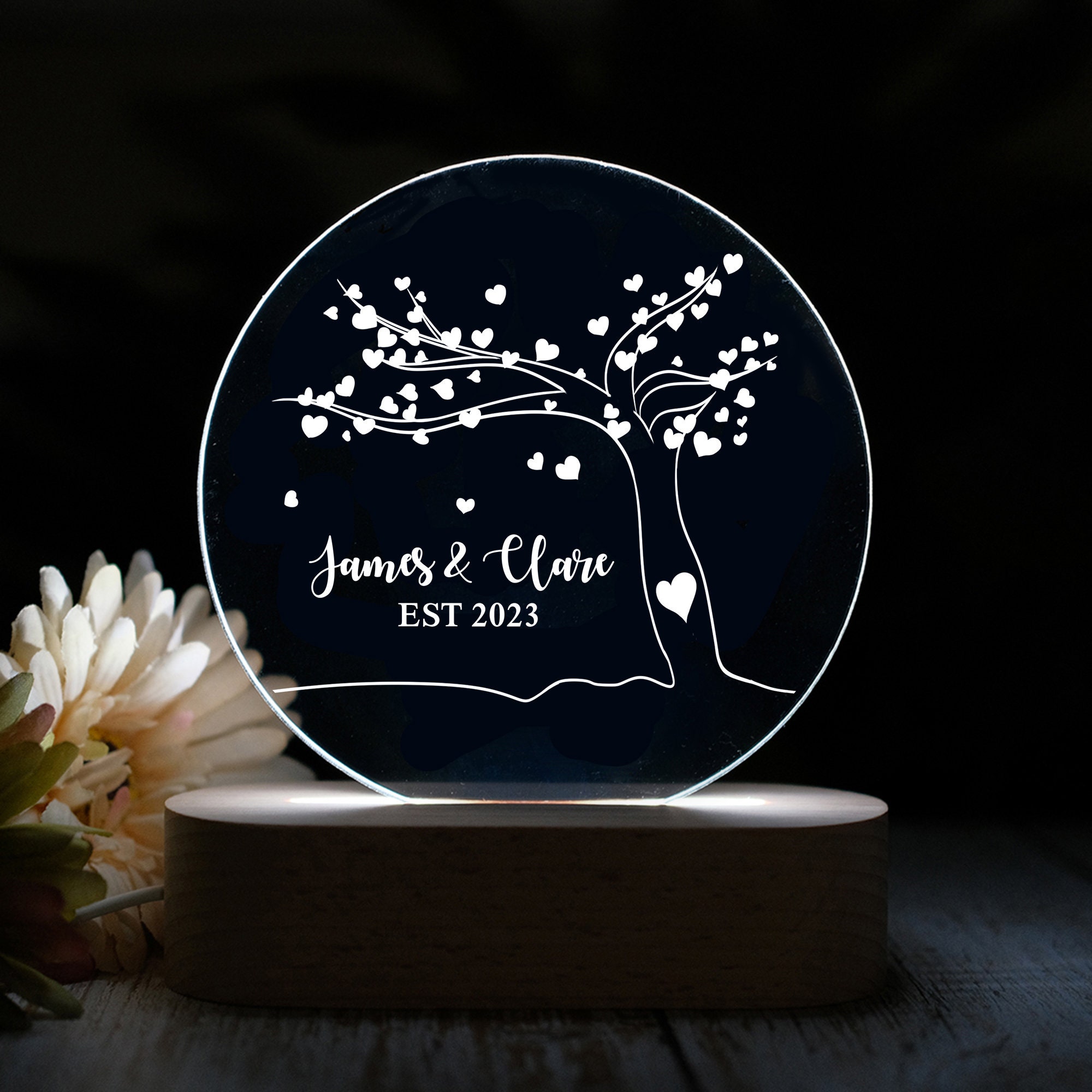 Tree of Love Couples Night Light,wedding Gift,romantic Gift for Couples ...