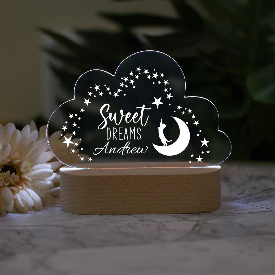 Personalized Sweet Dream Lamp,cute Night Light,baby Shower Gifts ...