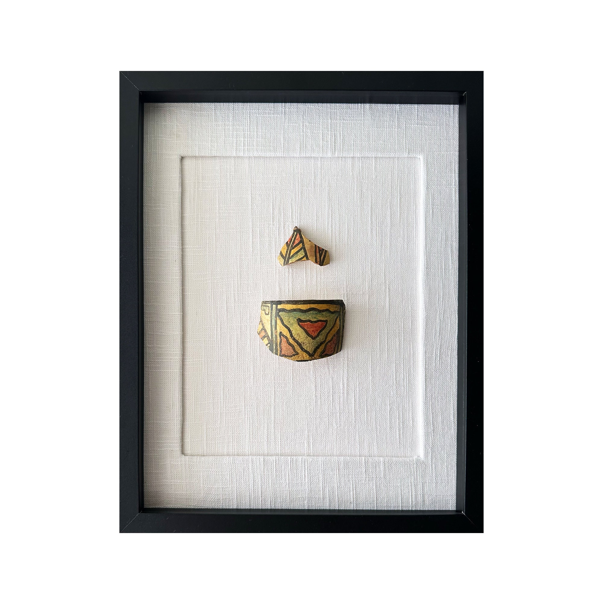 Ancient Pottery Art Framed Pottery Shards in Shadowbox - Etsy