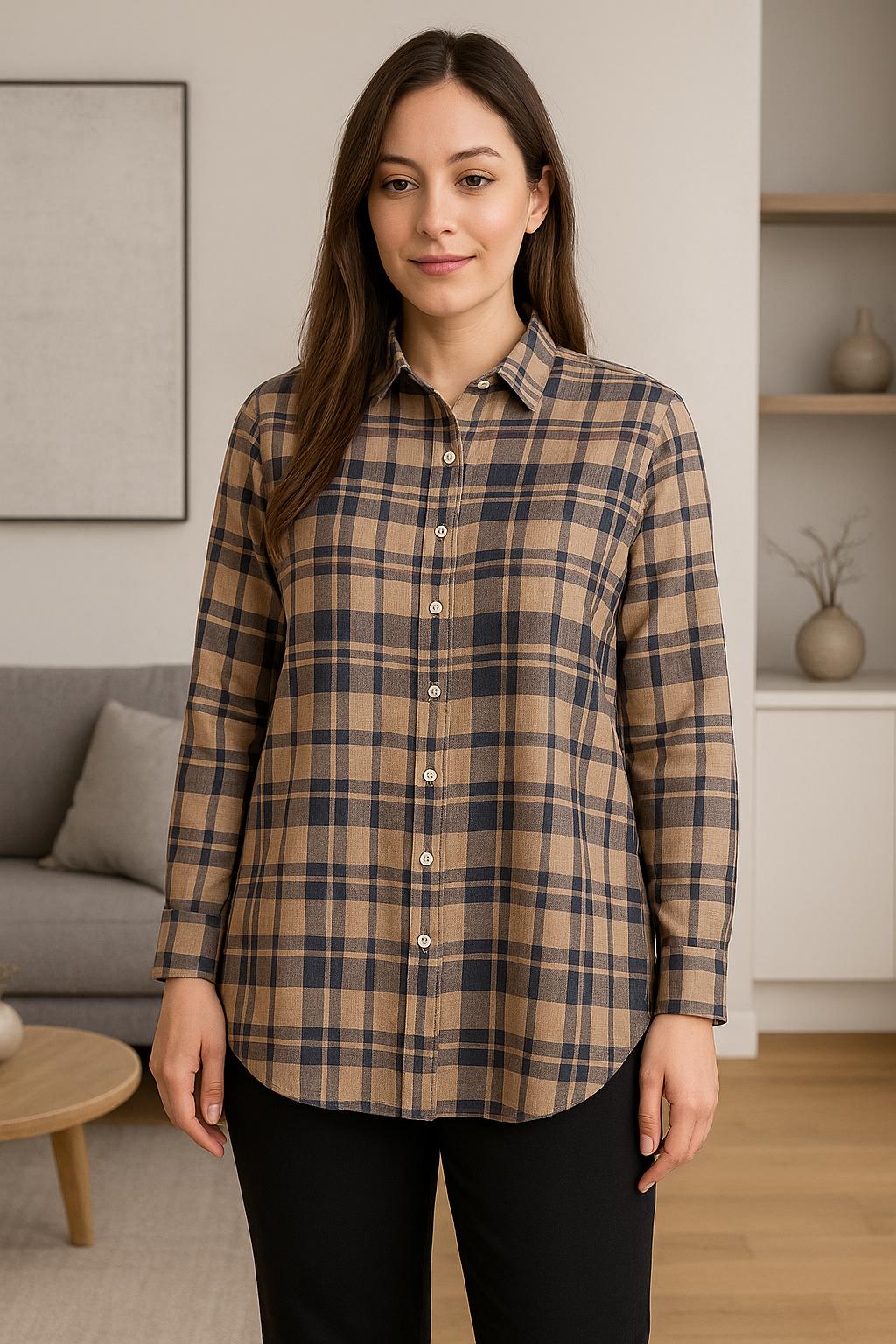 PDF Shirt Sewing Pattern/ Button Front High Low Hem Shirt PDF Sewing ...