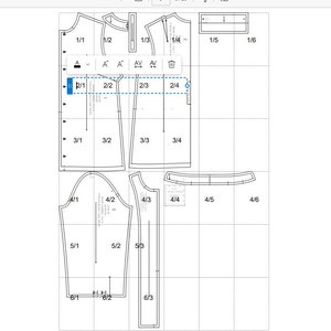 Long Sleeve Top PDF Pattern/ Top Pattern for Women/ Woven Top Pattern ...