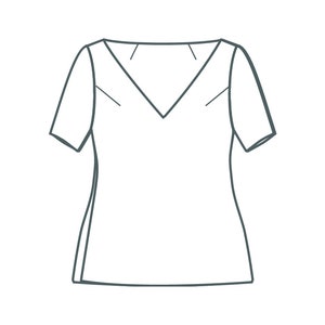 Pdf V Neck Top Women Sewing Pattern Pdf Summer Comfy Top for - Etsy