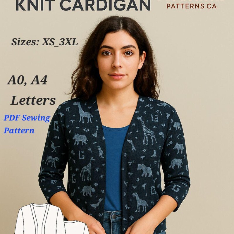 Crop Jacket Pattern - Etsy