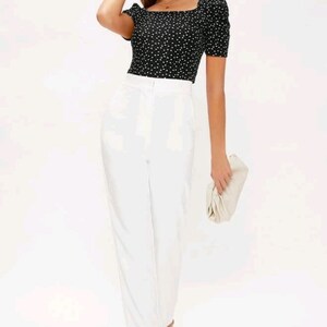 PDF Square Neck Top Sewing Pattern/puff Sleeve Top Pattern / - Etsy