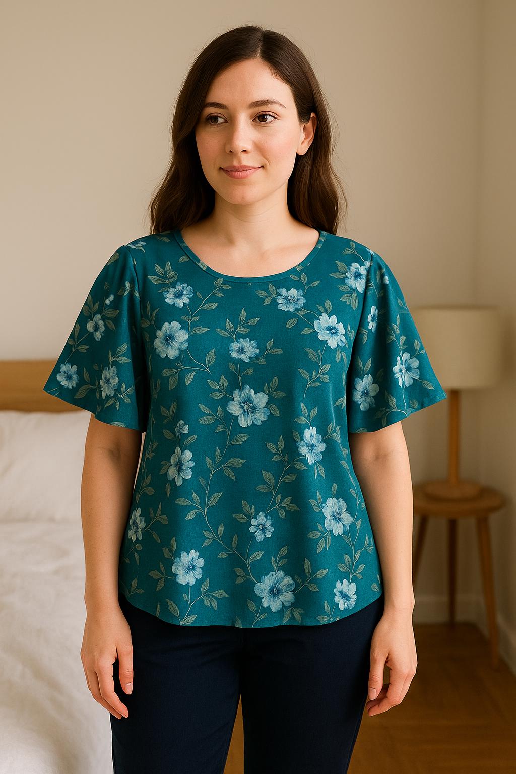 PDF Top Pattern/ PDF Sewing Pattern/ Butterfly Sleeve Top Pattern ...