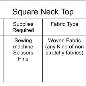 PDF Square Neck Top Sewing Pattern/puff Sleeve Top Pattern Summer PDF ...