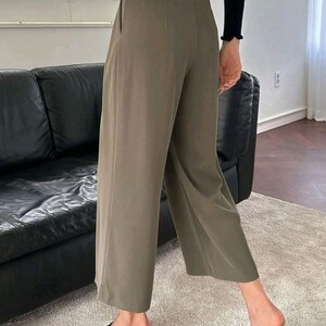 PDF Wide Leg Cropped Pants/ Pants Sewing Pattern/ Pleated - Etsy UK