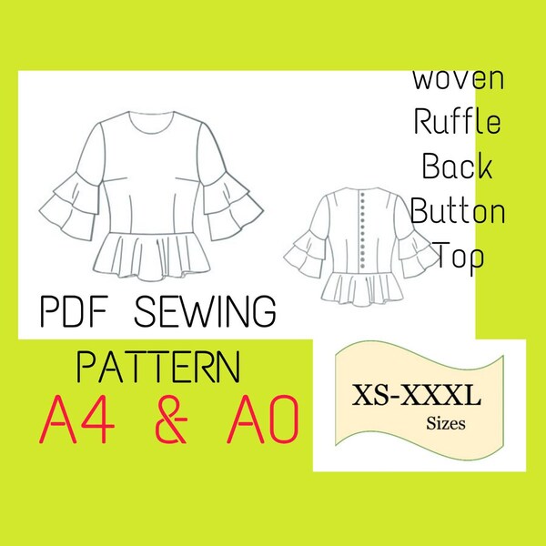 Ruffle Sleeve - Etsy