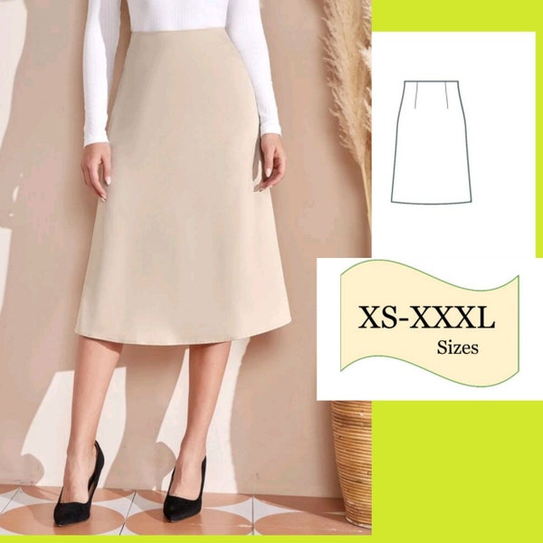 A Line Skirt Pattern - Etsy