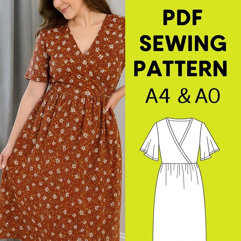 Surplice Top Sewing Pattern - Etsy