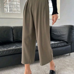 PDF Wide Leg Cropped Pants/ Pants Sewing Pattern/ Pleated - Etsy UK