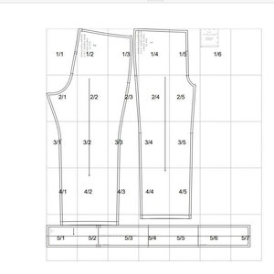 Straight Pants Patterne PDF Sewing Pattern Elastic Waist Pants, PDF ...