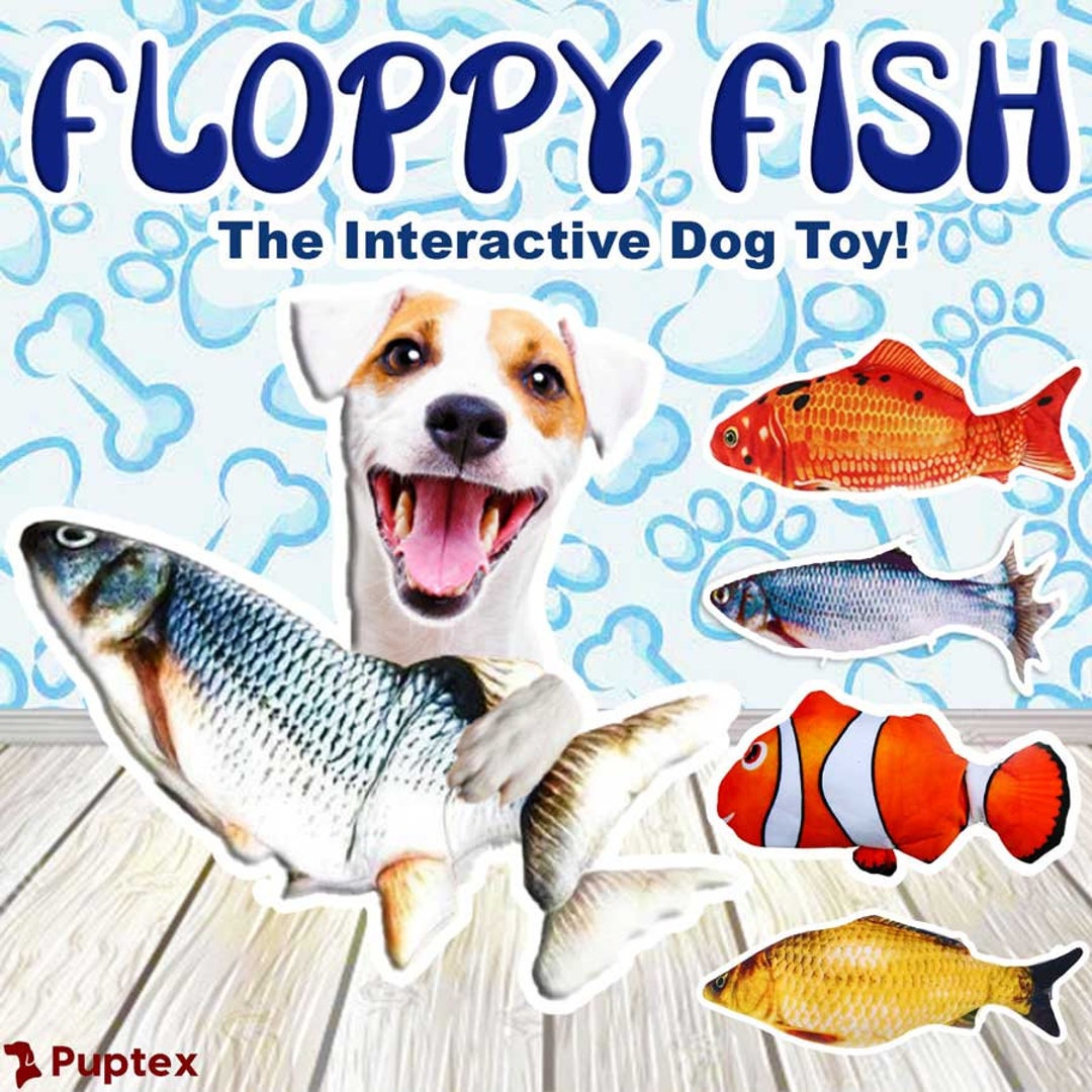 Floppy Fish™ Interactive Dog Toy - Etsy
