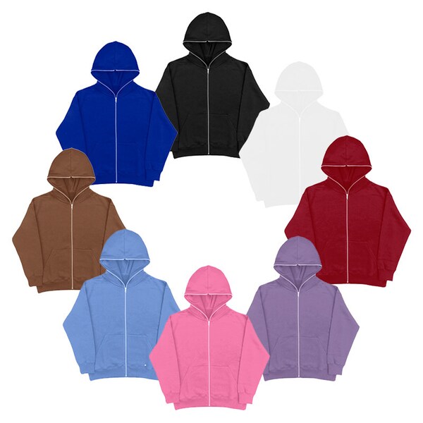 Full Zip Hoodie - Shop Online - Etsy