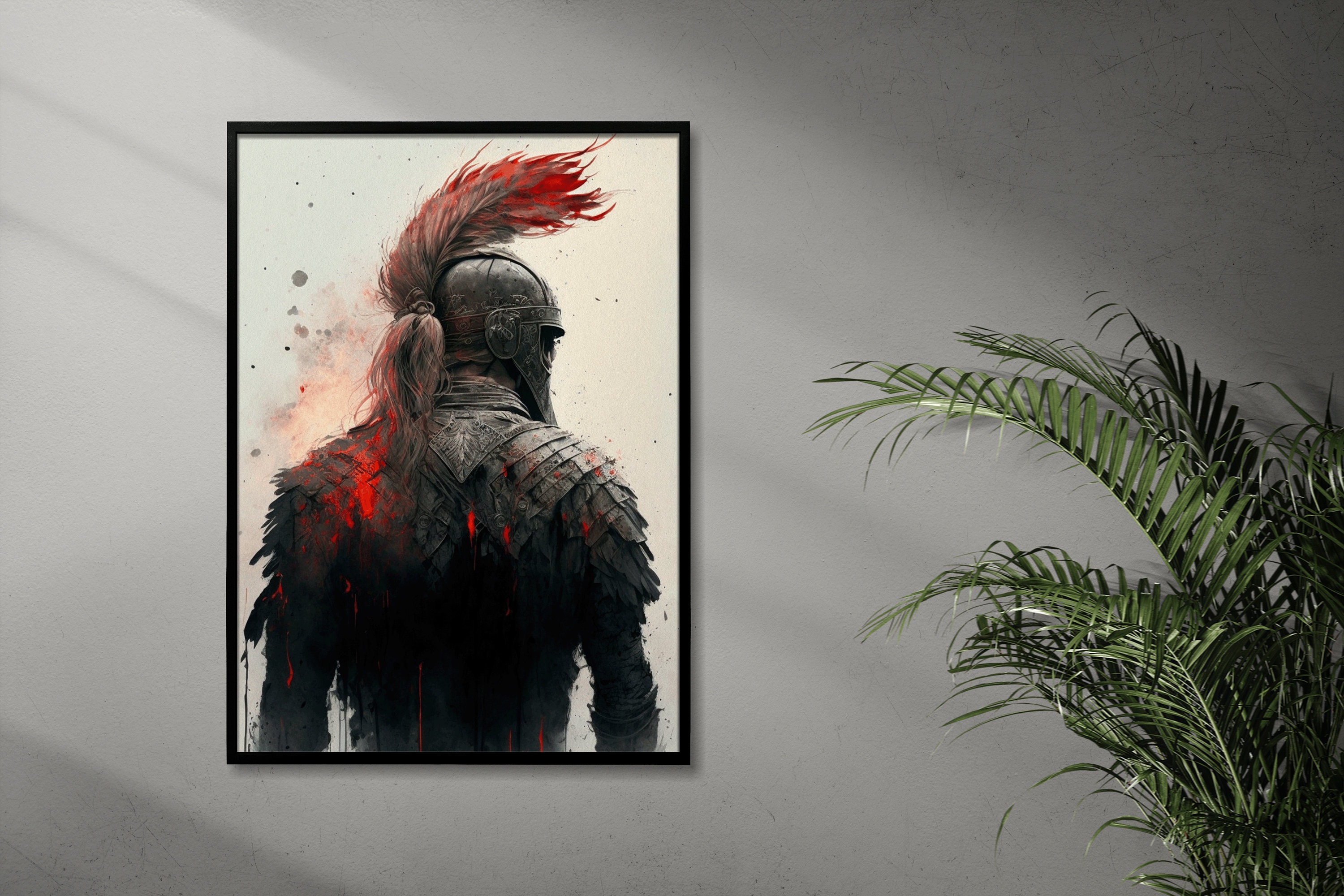 Roman Centurion Warrior Wall Art, Portrait, Ancient History, Rome, Epic ...