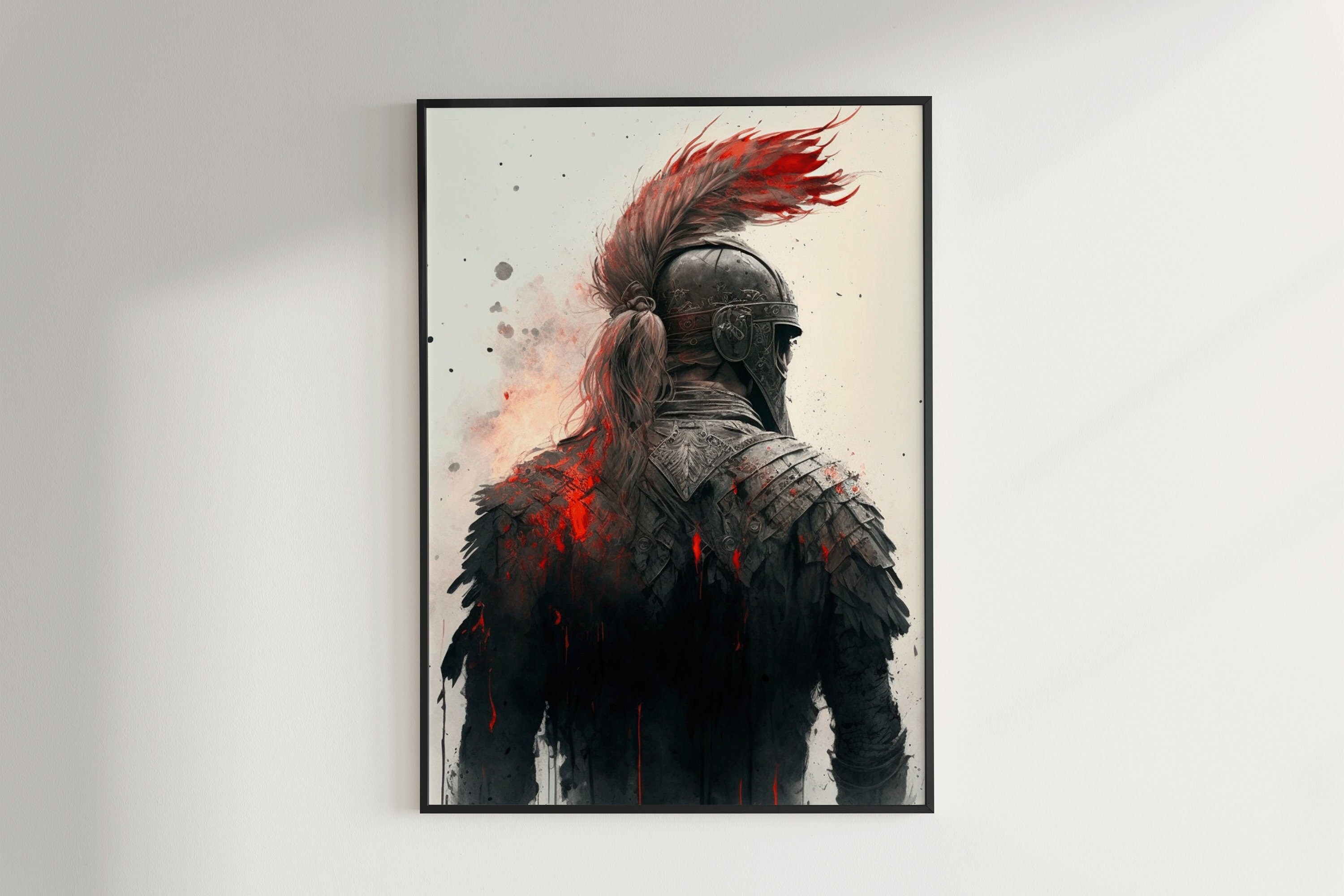 Roman Centurion Warrior Wall Art, Portrait, Ancient History, Rome, Epic ...