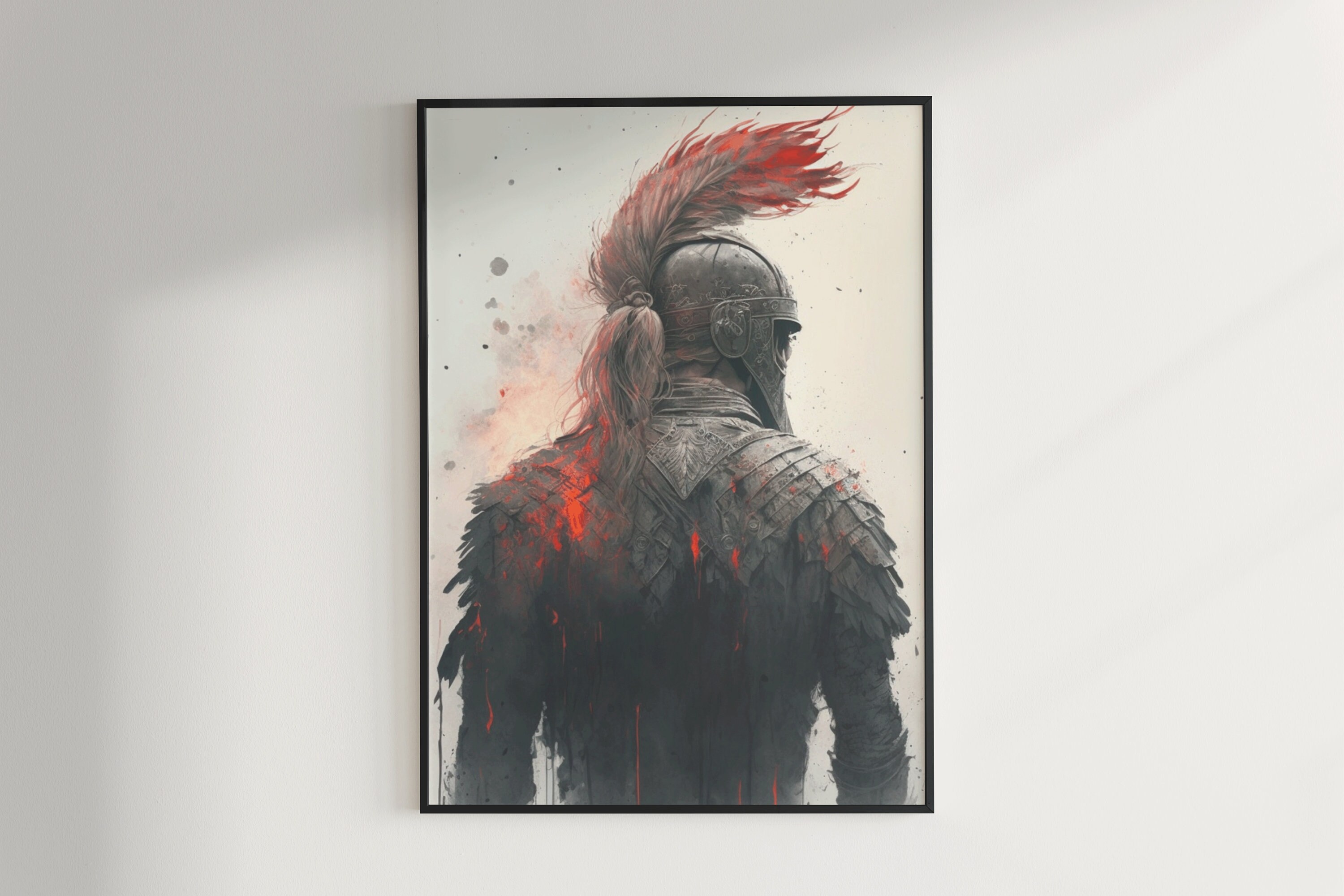 Roman Centurion Warrior Wall Art, Portrait, Ancient History, Rome, Epic ...