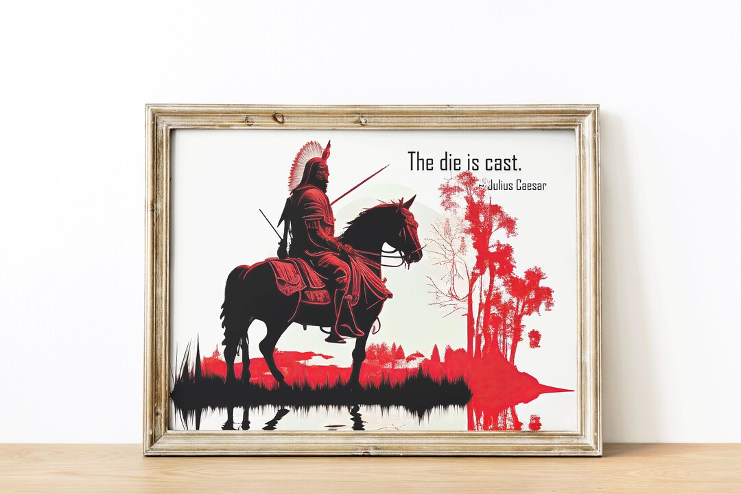 Julius Caesar, Wall Art, Rome, Rubicon, Ancient History, Epic, Dramatic ...