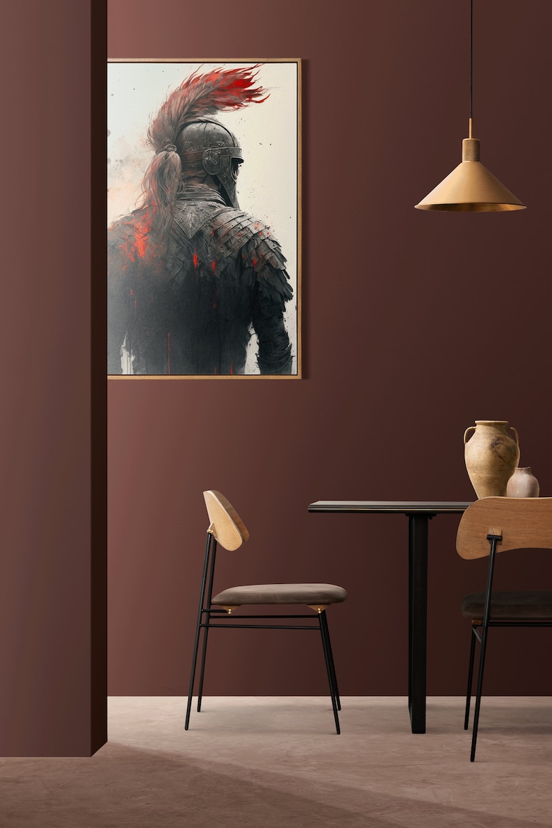 Roman Centurion Warrior Wall Art, Portrait, Ancient History, Rome, Epic ...