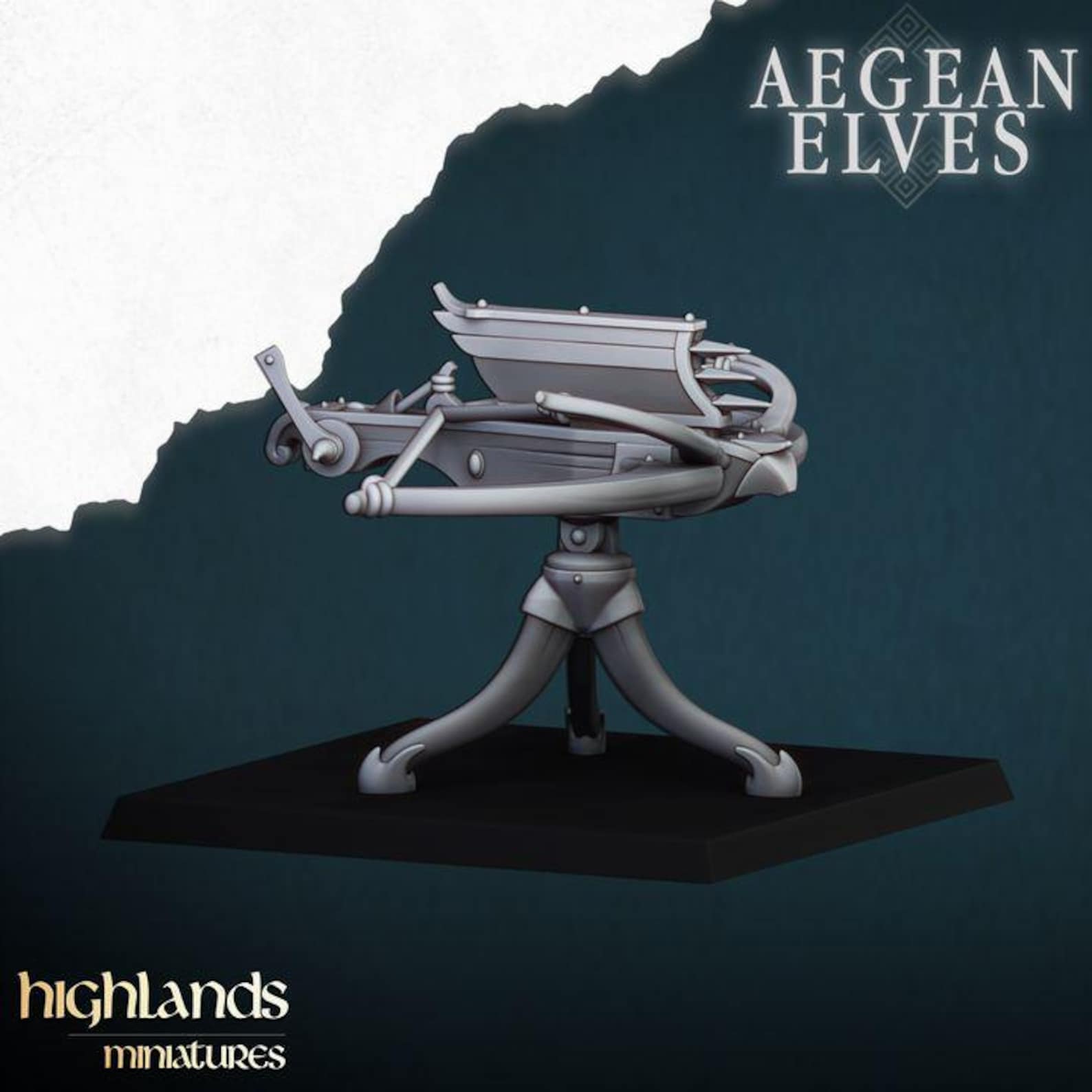 Elf Ballista - Aegean Elves | Highland Miniatures | Fantasy | Tabletop ...