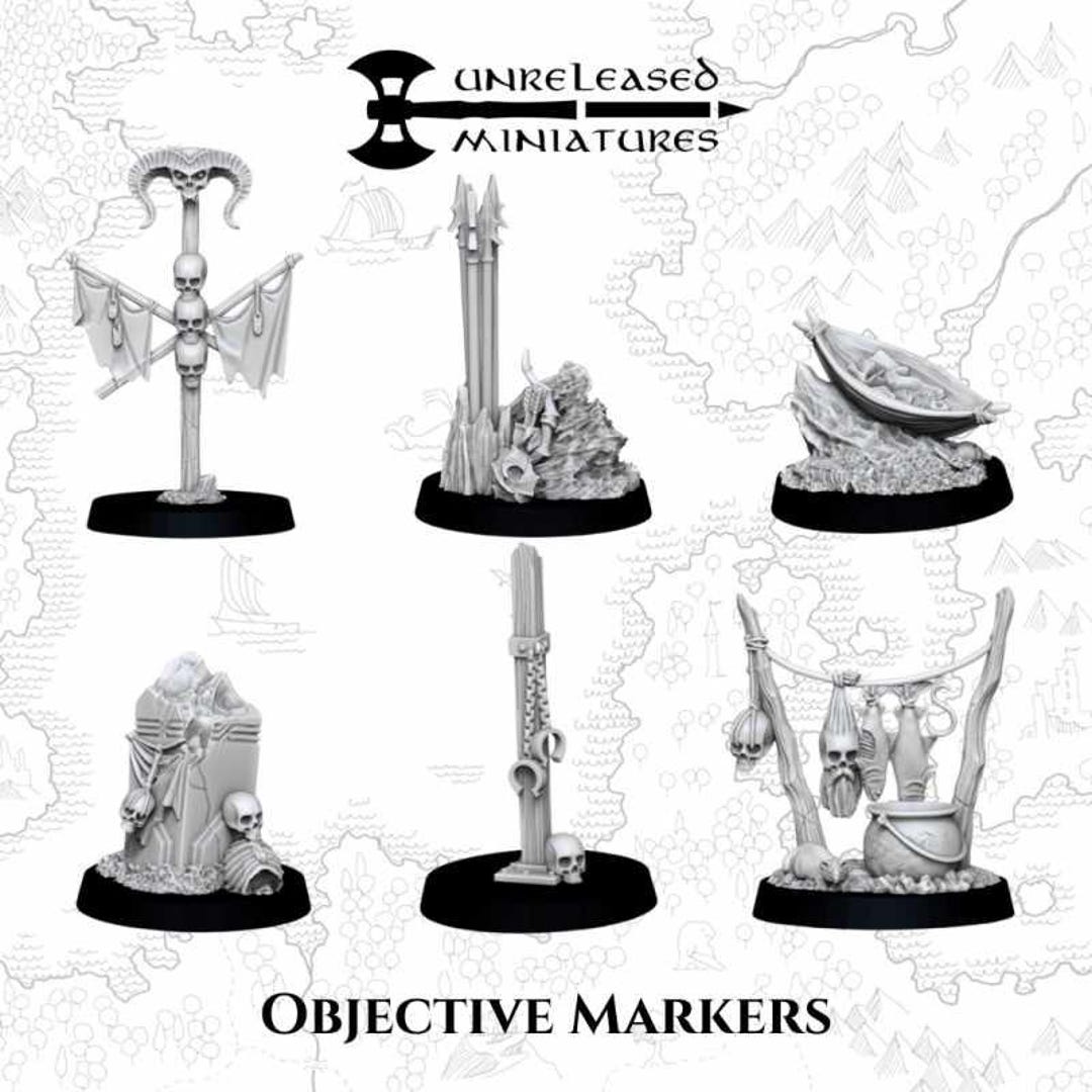 28mm Objective Markers | Middle Earth | Proxy | Tabletop | Wargaming ...