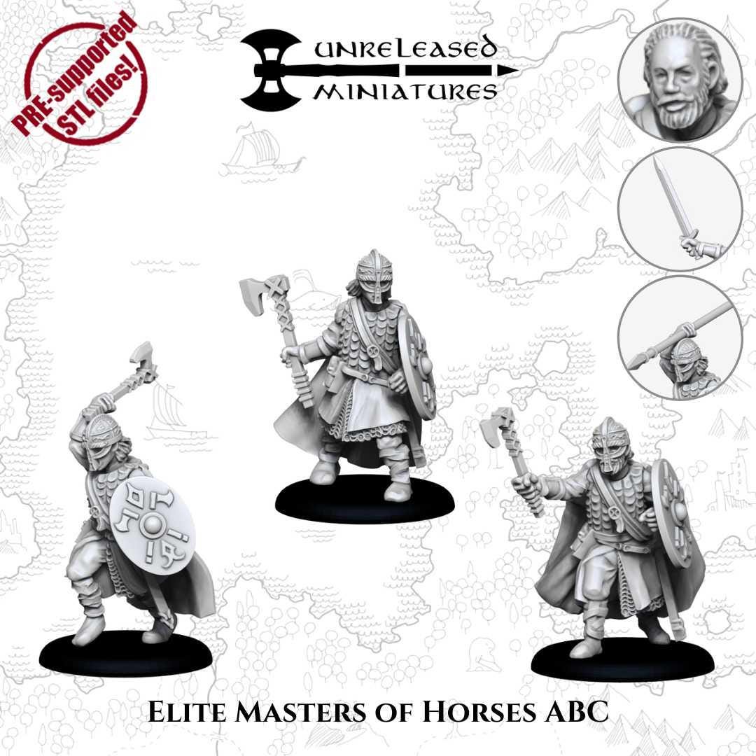 28mm Elite Masters of Horses ABC | Middle Earth | Proxy | Tabletop ...