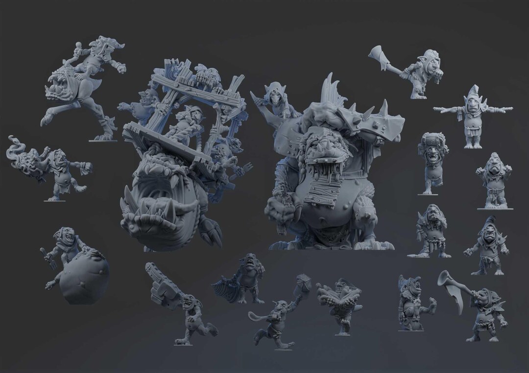 28mm Goblin Runt Team Part 1 | Goblin | Blood Bowl | Proxy | Tabletop ...