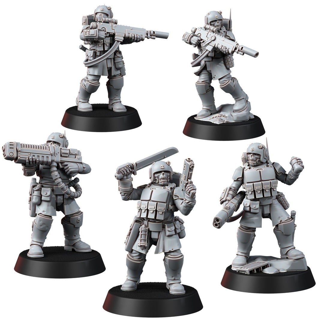 28mm Stormtroopers Guard Proxy Tabletop Wargaming Red Pilgrim - Etsy