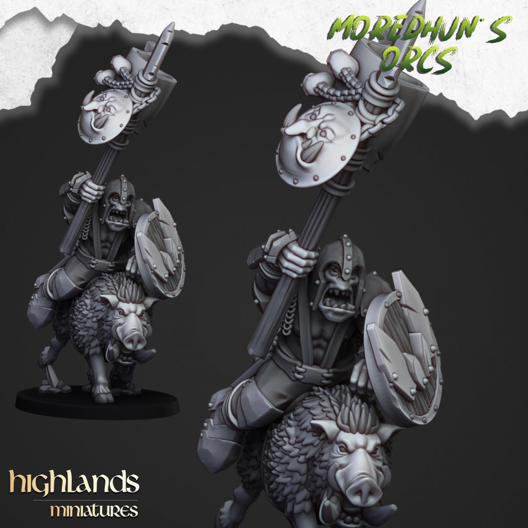 Orc Boar Riders | Highland Miniatures, Fantasy Moredhun's Orcs - Etsy