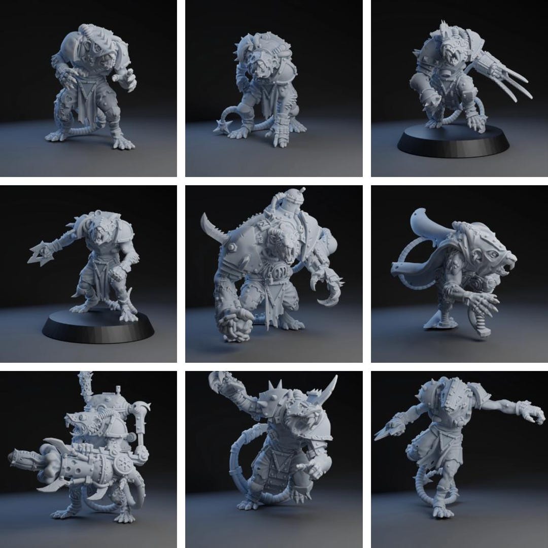 Rat Team | Fantasy Football | Rat Team | Brutefun Miniatures - Etsy