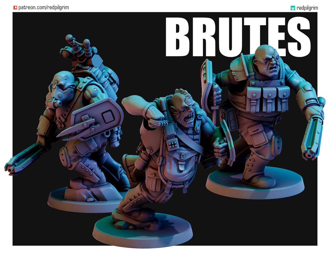 Ogre Brutes | Guard | Proxy | Tabletop | Wargaming | Red Pilgrim ...