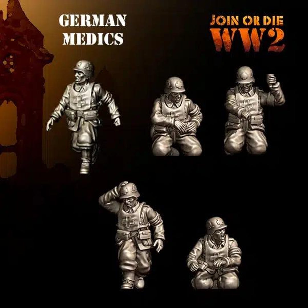 28mm German Medics | WW2 | 3D Breed Miniatures | Germany - Etsy