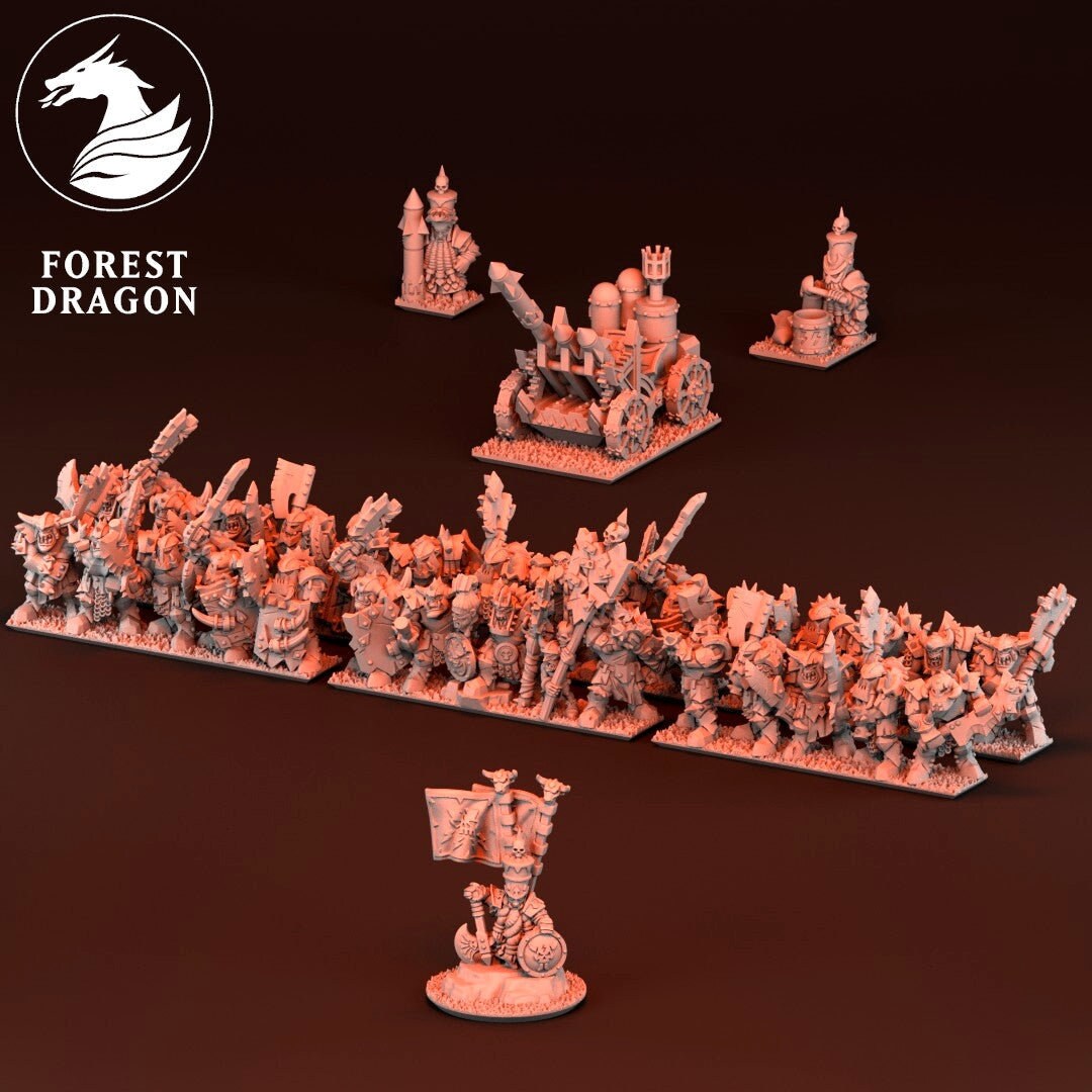 10mm Dwarf Demonsmith Starter Army | Dwarves | Warmaster | Proxy | Tabletop | Wargaming | Forest ...