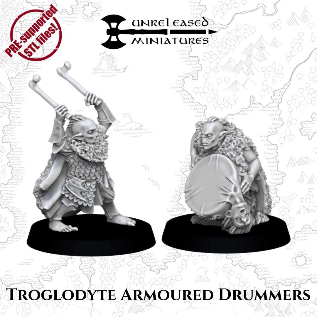 28mm Armoured Troglodyte Drummers | Middle Earth | Proxy | Tabletop ...