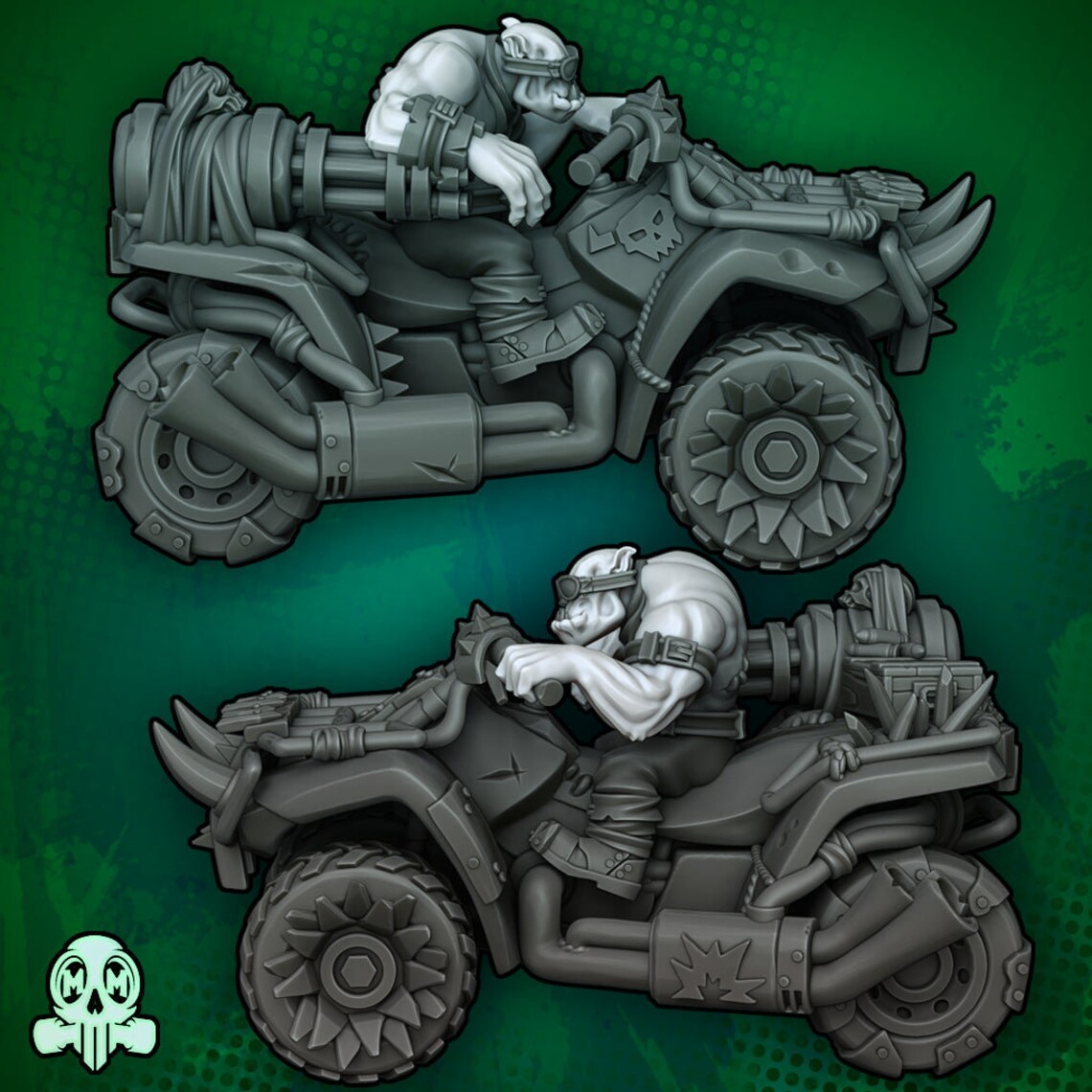 Orc Quad Bike | Ork | Proxy | Tabletop | Wargaming | Malicious Mini's ...