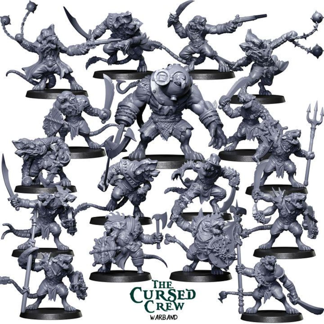 Cursed Team Warband | Fantasy Miniatures | Dnd | Tabletop Skirmish ...