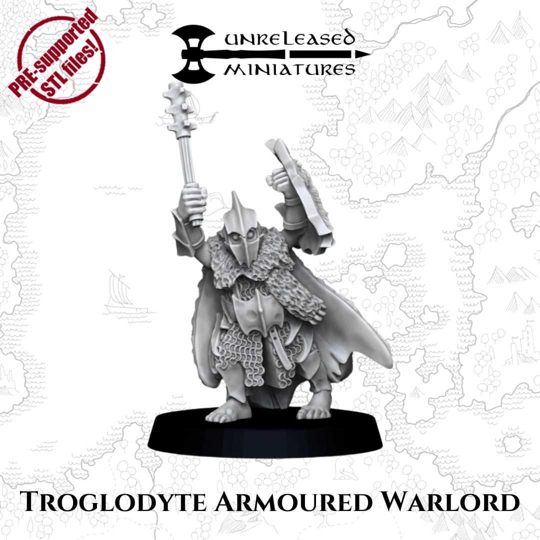28mm Armoured Troglodyte Warlord | Middle Earth | Proxy | Tabletop ...