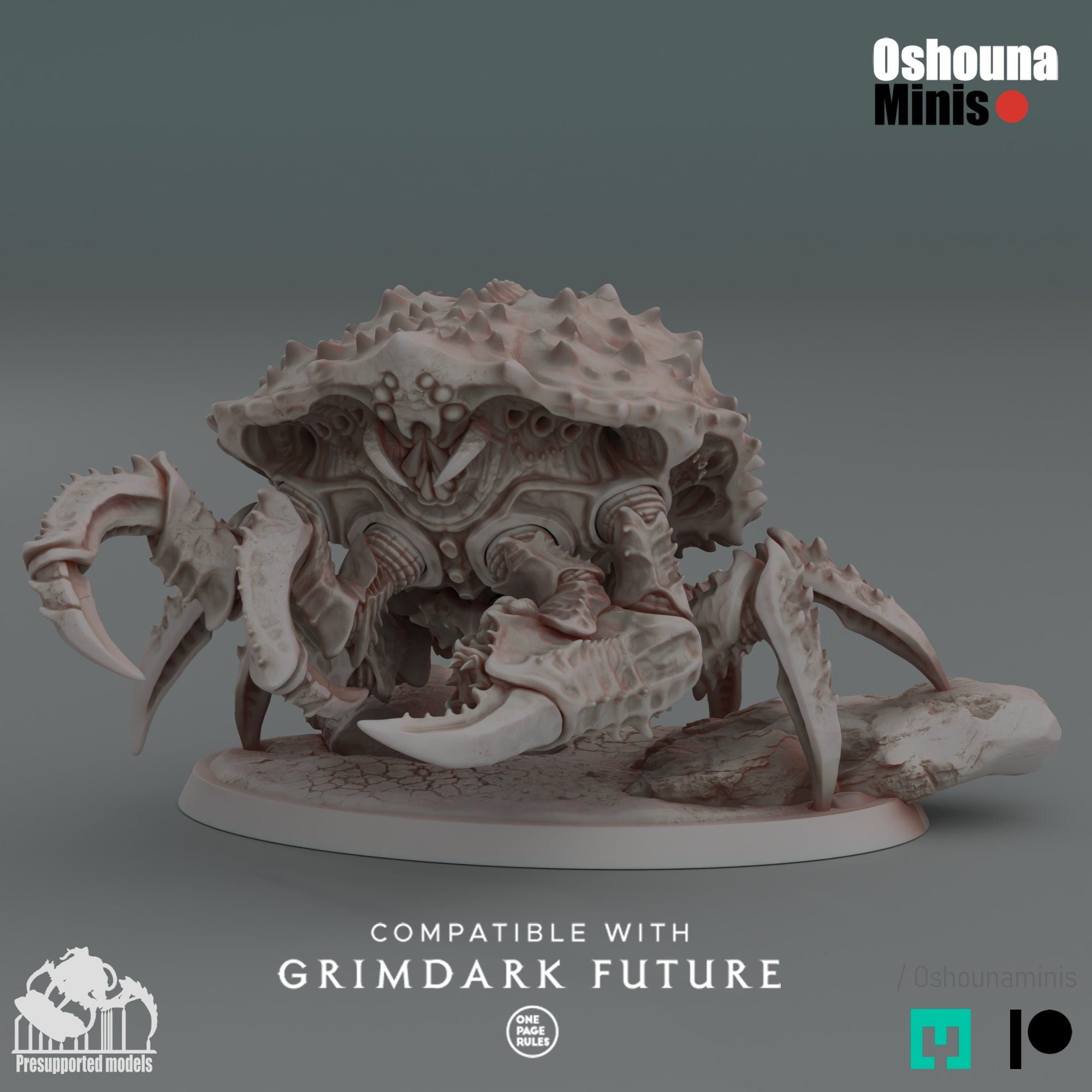 28mm Cannon Crab | the Deep Hive | Tyranid | Proxy | Tabletop ...