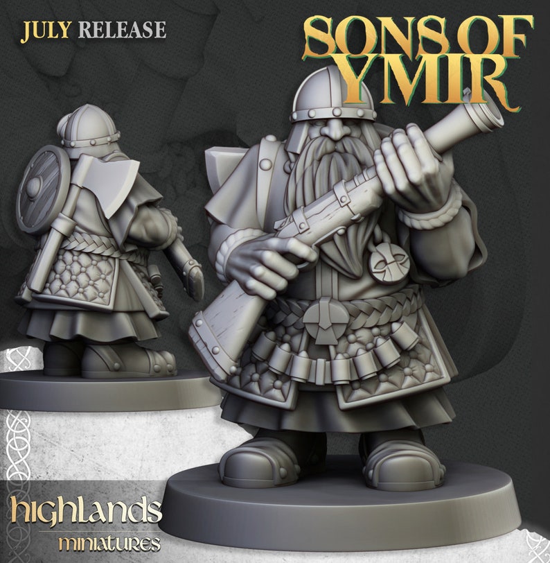 Dwarf Marksmen | Sons of Ymir | Dwarves | Proxy | Tabletop | Wargaming ...
