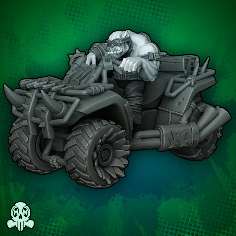 Orc Quad Bike | Ork | Proxy | Tabletop | Wargaming | Malicious Mini's ...