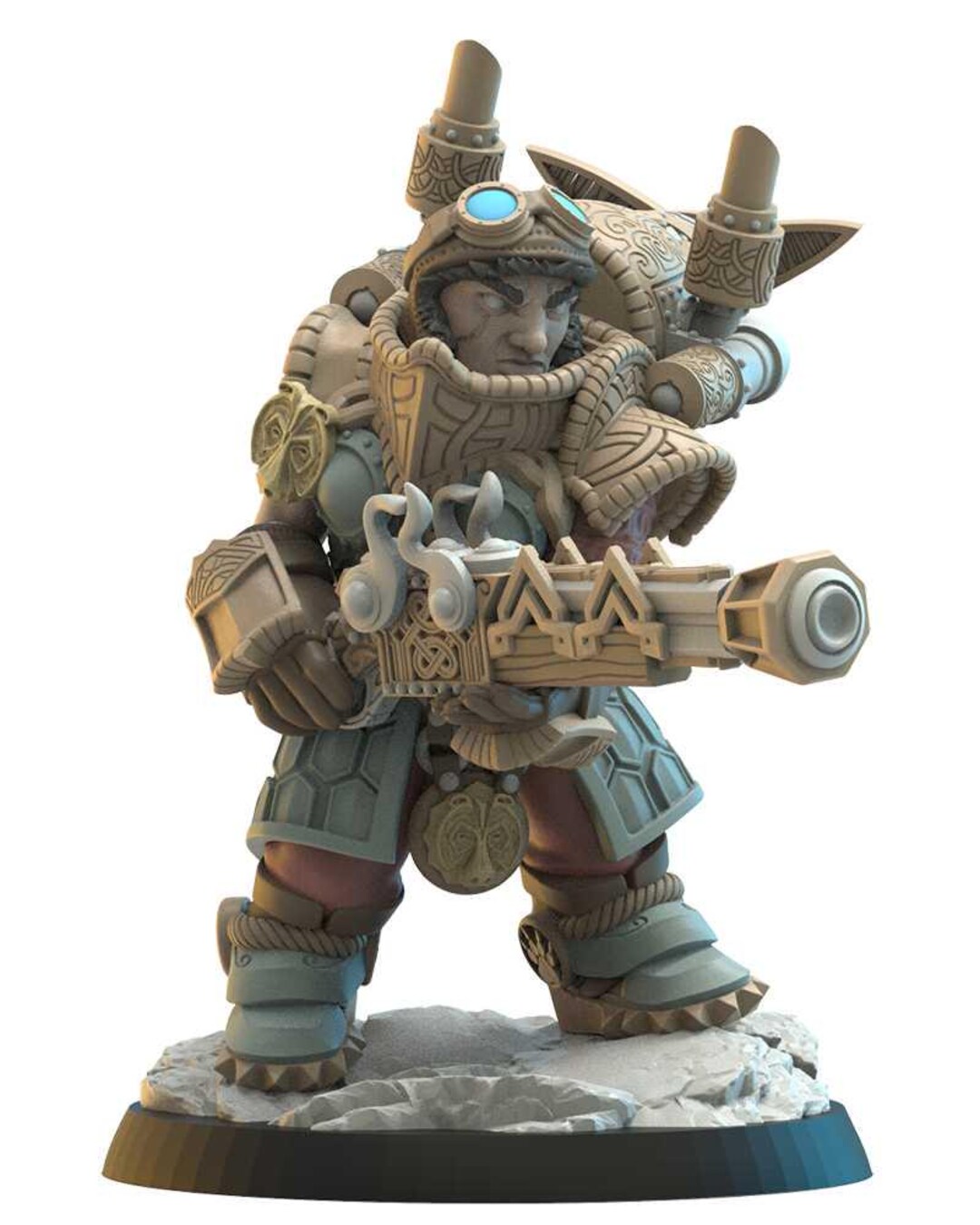 28mm Inga, Engineer Captain | Dwarves | Proxy | Tabletop | Wargaming ...