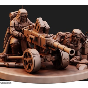 28mm Desert Hawk Autocannon Team Guard Proxy Tabletop Wargaming Red ...