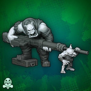 Orc Sniper and Goblin Sidekick | Ork | Proxy | Tabletop | Wargaming ...